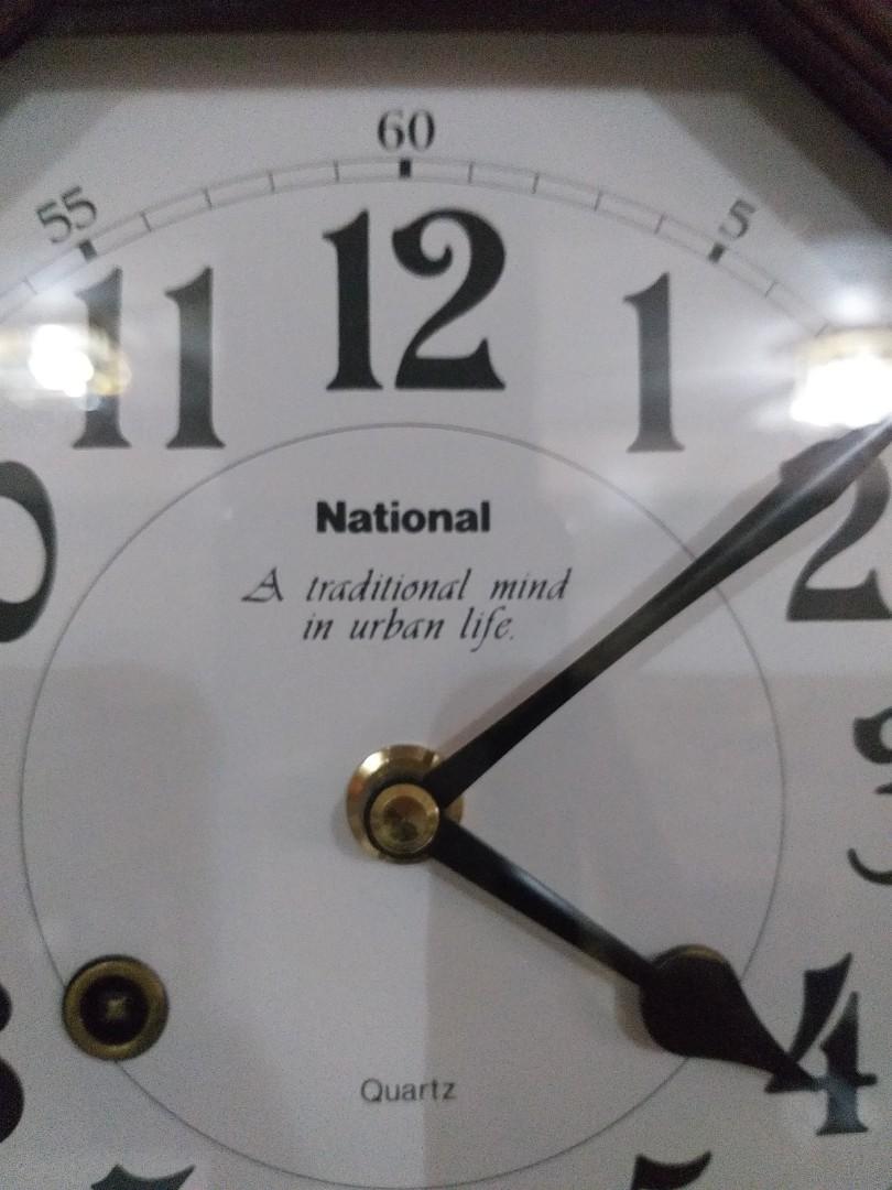 Vintage National wall clock, Hobbies & Toys, Memorabilia & Collectibles ...