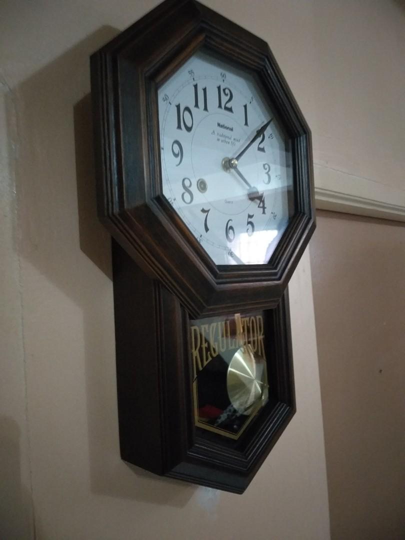 Vintage National wall clock, Hobbies & Toys, Memorabilia & Collectibles ...