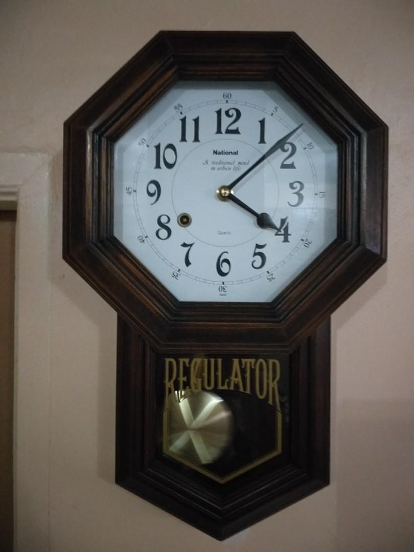 Vintage National wall clock, Hobbies & Toys, Memorabilia & Collectibles ...