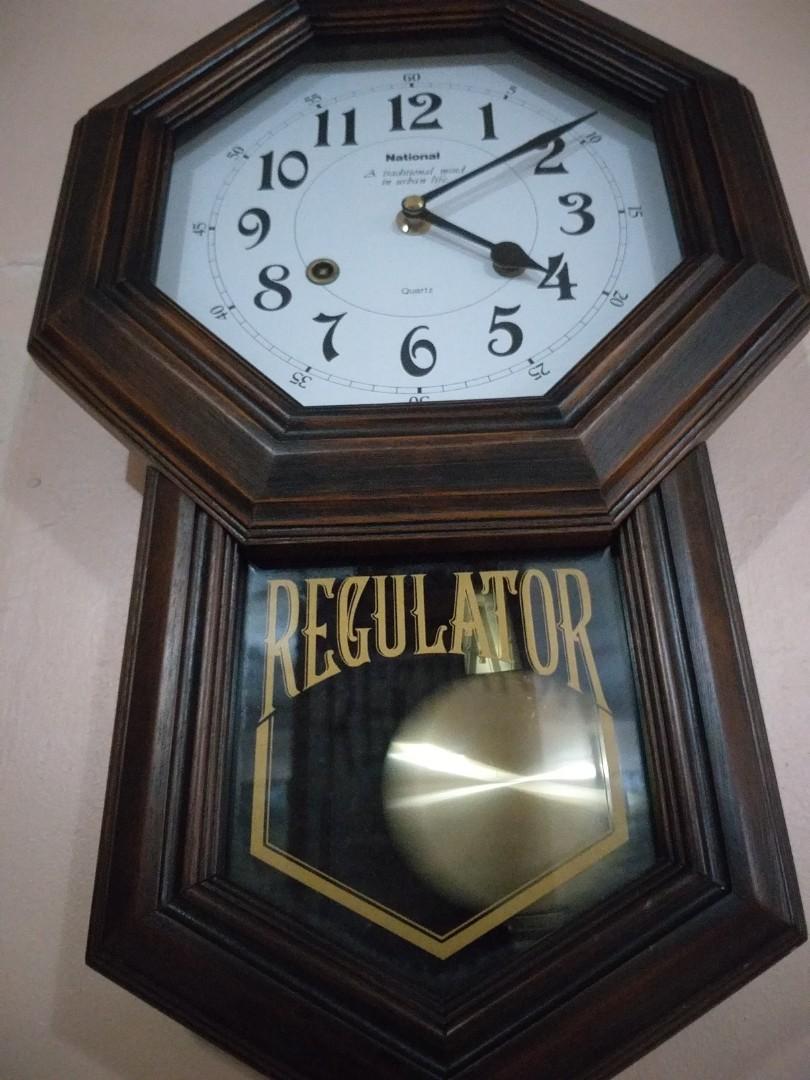 Vintage National wall clock, Hobbies & Toys, Memorabilia & Collectibles ...