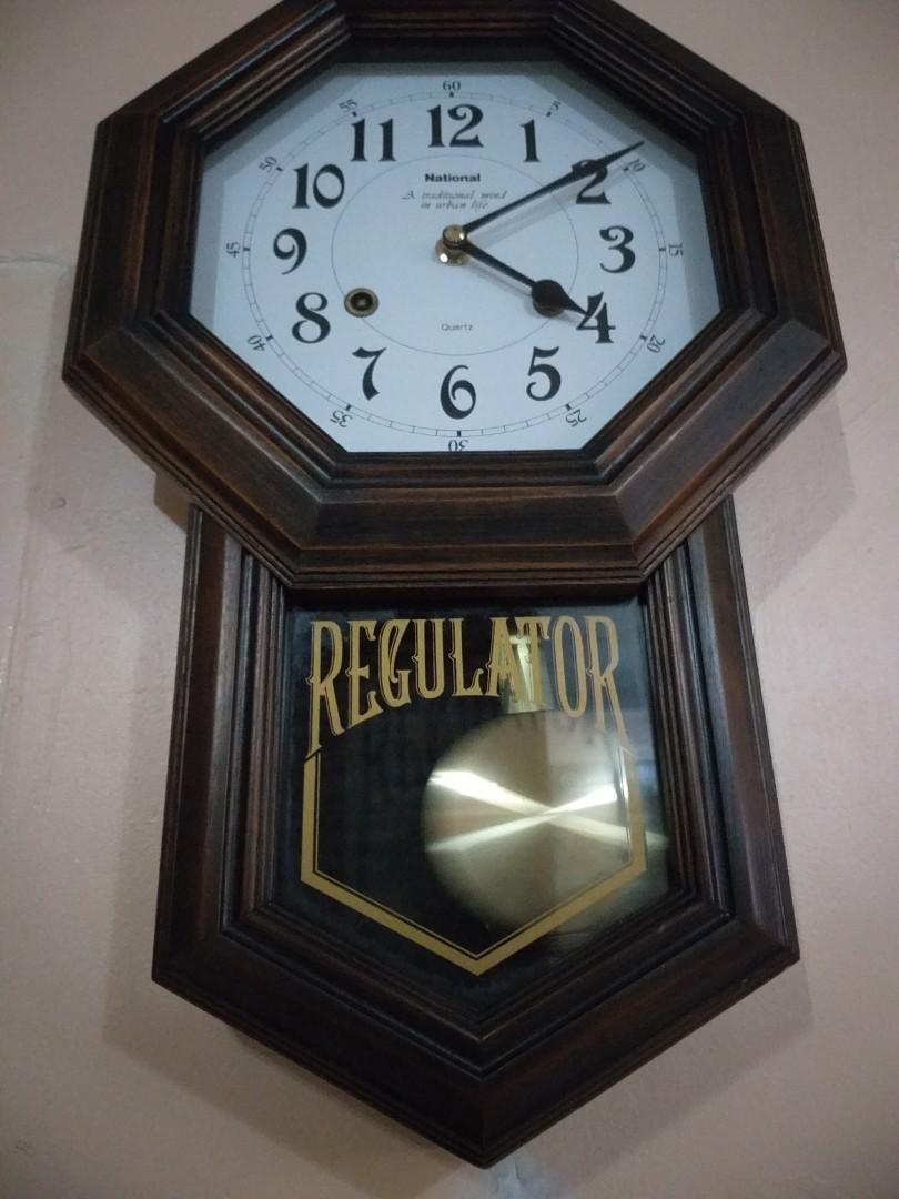 Vintage National wall clock, Hobbies & Toys, Memorabilia & Collectibles ...