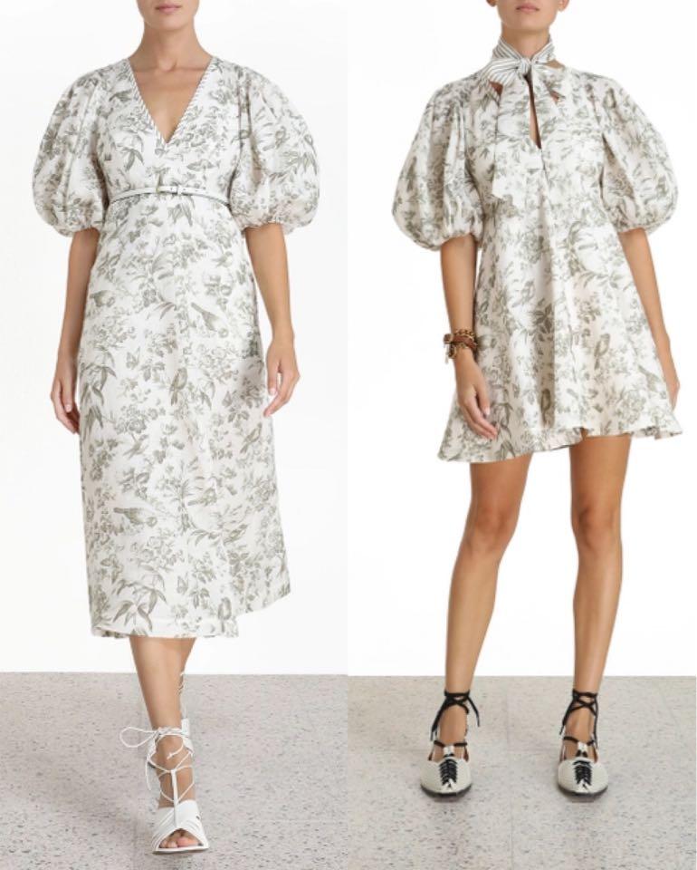 Buy zimmermann linen day midi dress cheap online