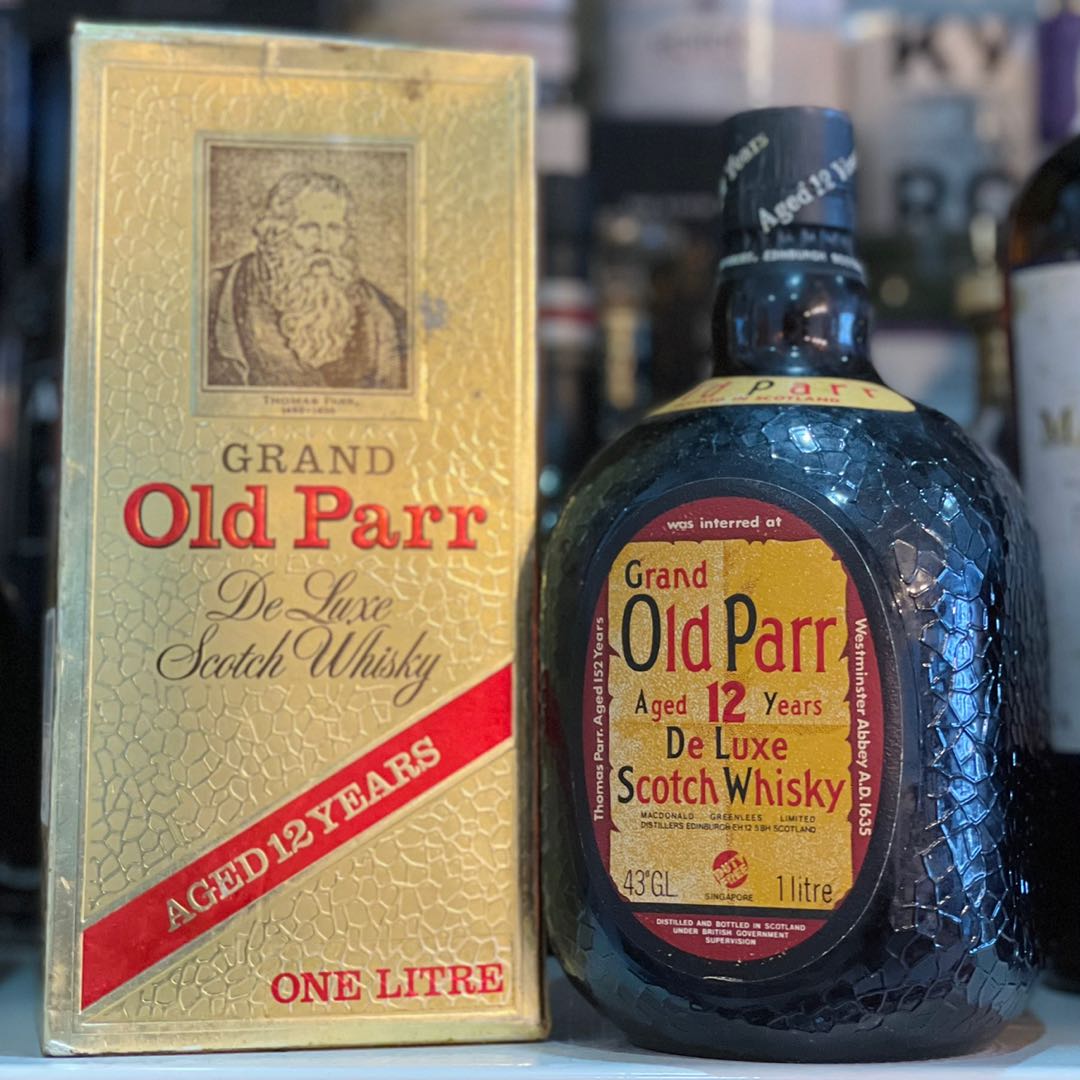 1L Old Parr 12 Scotch Whisky 1000ml, Food & Drinks, Alcoholic Beverages ...