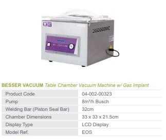 (75 % off) Chamber Vacuum Sealer Besser Vacuum EOS (Professional Grade ...