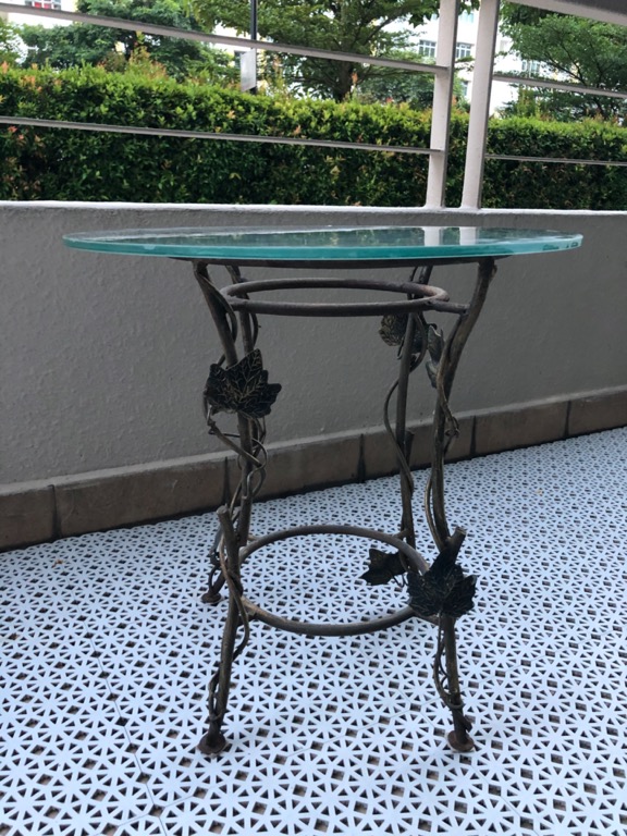antique glass table, Furniture & Home Living, Furniture, Tables & Sets ...