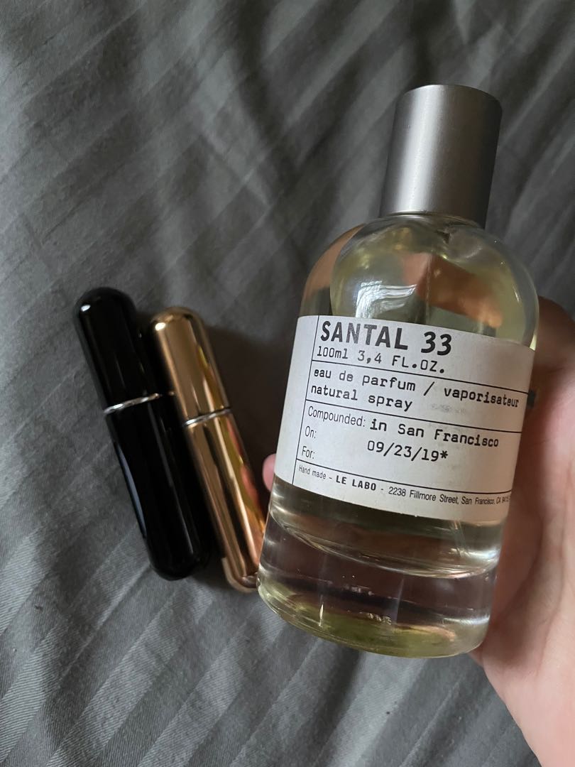 Authentic Le Labo Santal33 - Decant on atomizer bottle@ 10sgd, Beauty ...