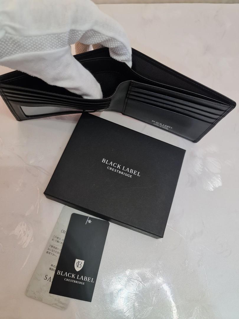 BLACK LABEL CRESTBRIDGE JAPAN Genuine Leather Wallet Black, Men's ...
