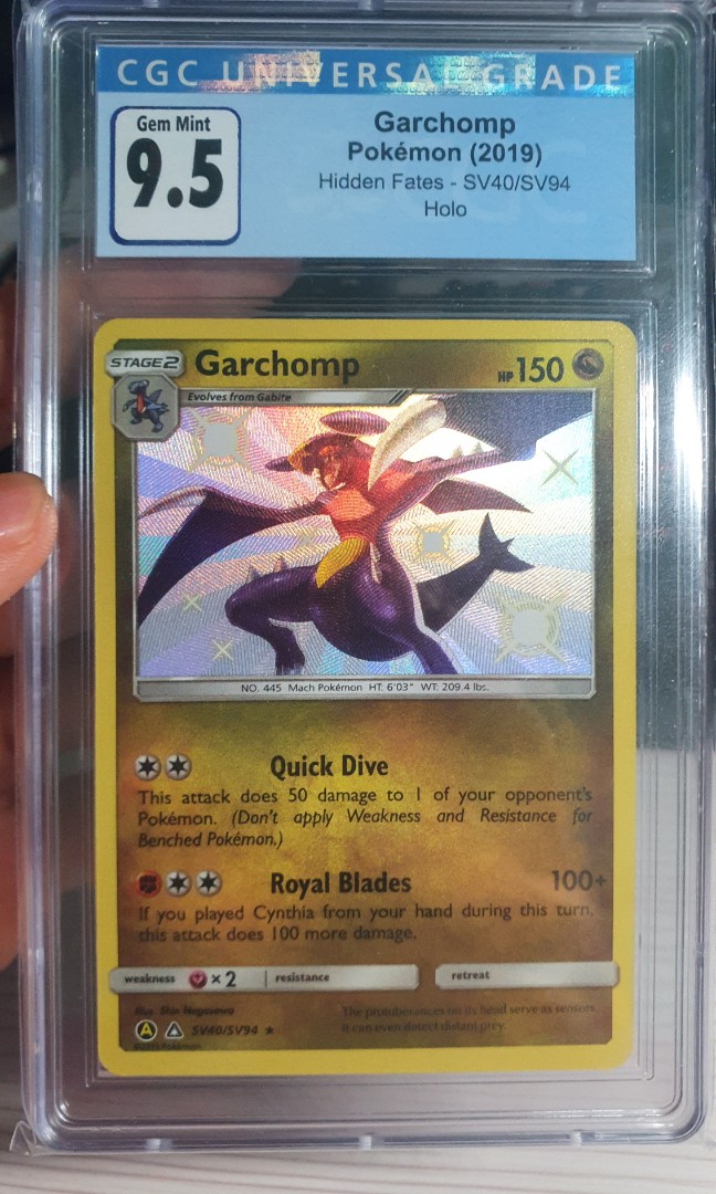 CGC 9.5 Shiny Garchomp Hidden Fates SV40 - Pokemon TCG, Hobbies & Toys ...