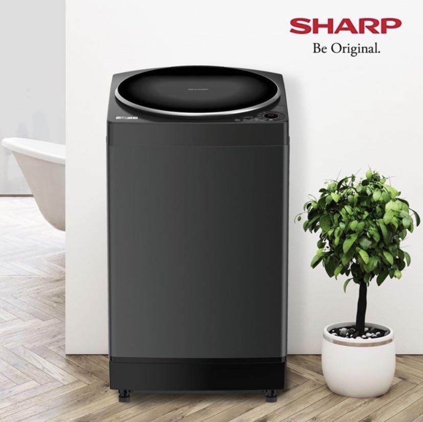 *NEW* Sharp 11kg Top-load Washing Machine ES-W110DS-S *No Holes Tub* *3 ...