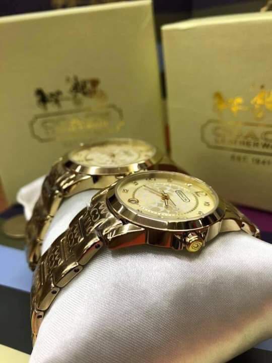 Coach couple watch, Luxury, Watches on Carousell