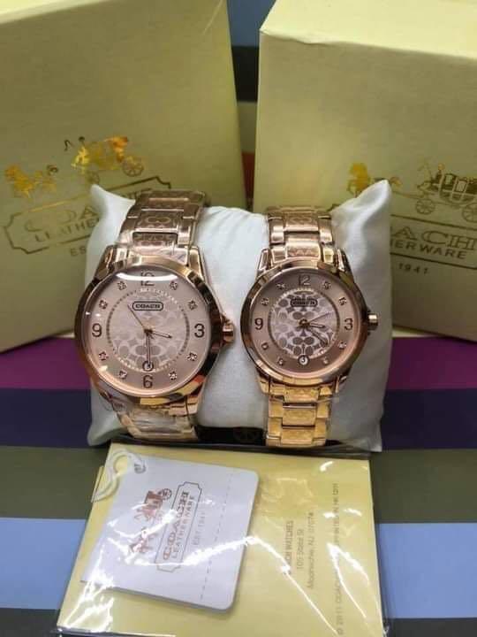 Coach couple watch, Luxury, Watches on Carousell
