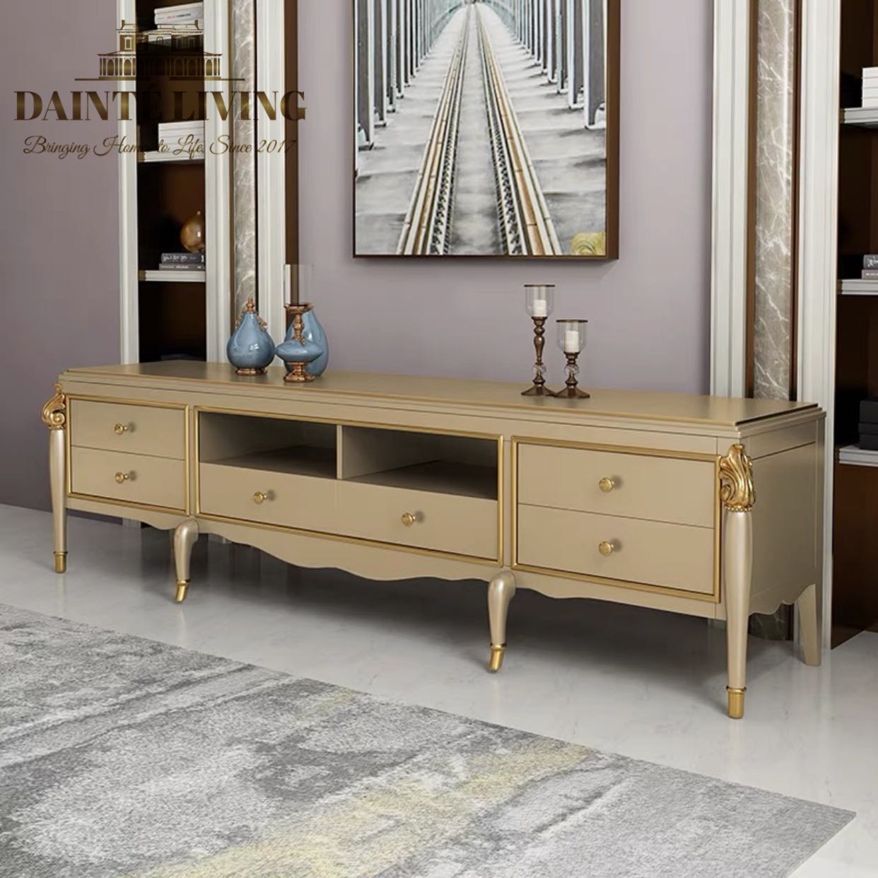 DELILAH Modern Victorian French TV Console | Bespoke, Furniture & Home ...