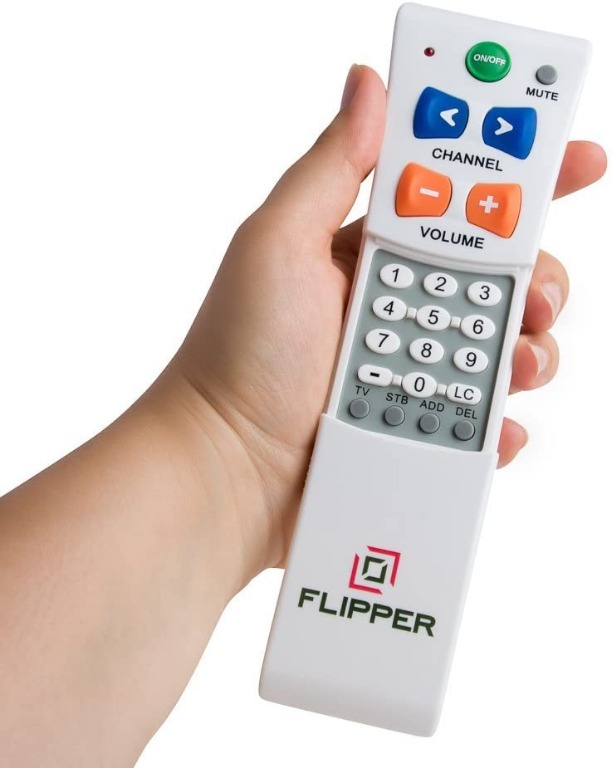 Flipper Big Button TV Remote for Elderly - Universal Simple to Read ...