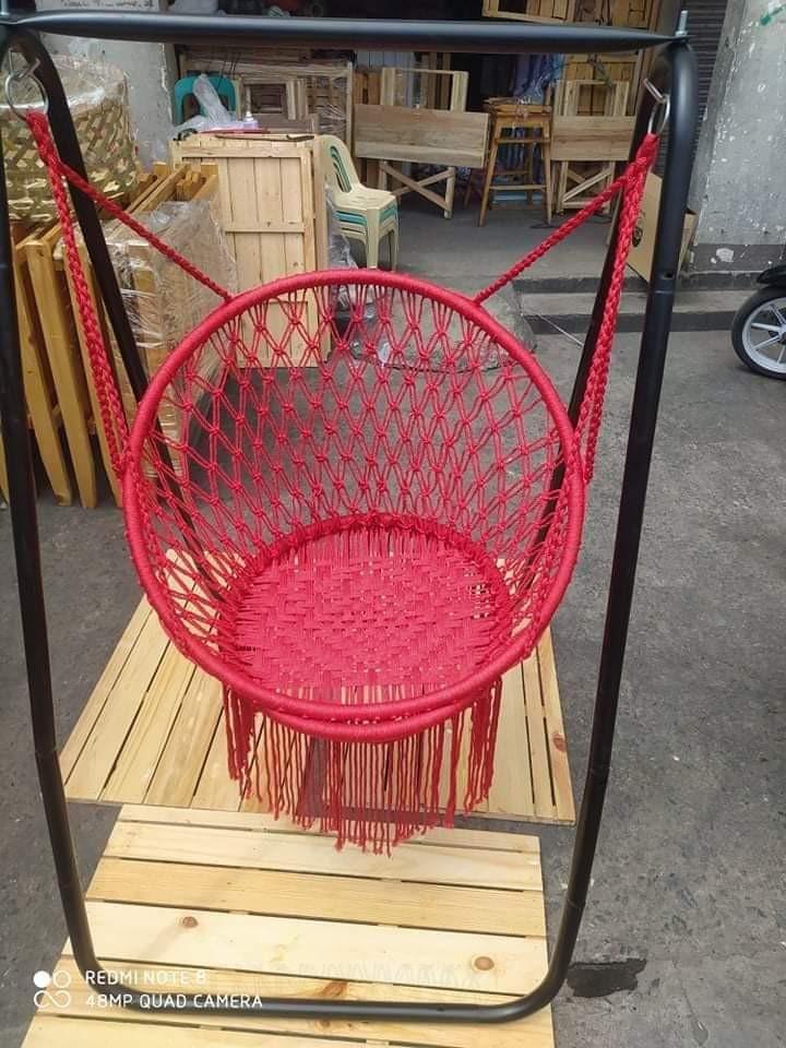 Hanging Round Swing with Metal Stand, Babies & Kids, Baby Nursery ...