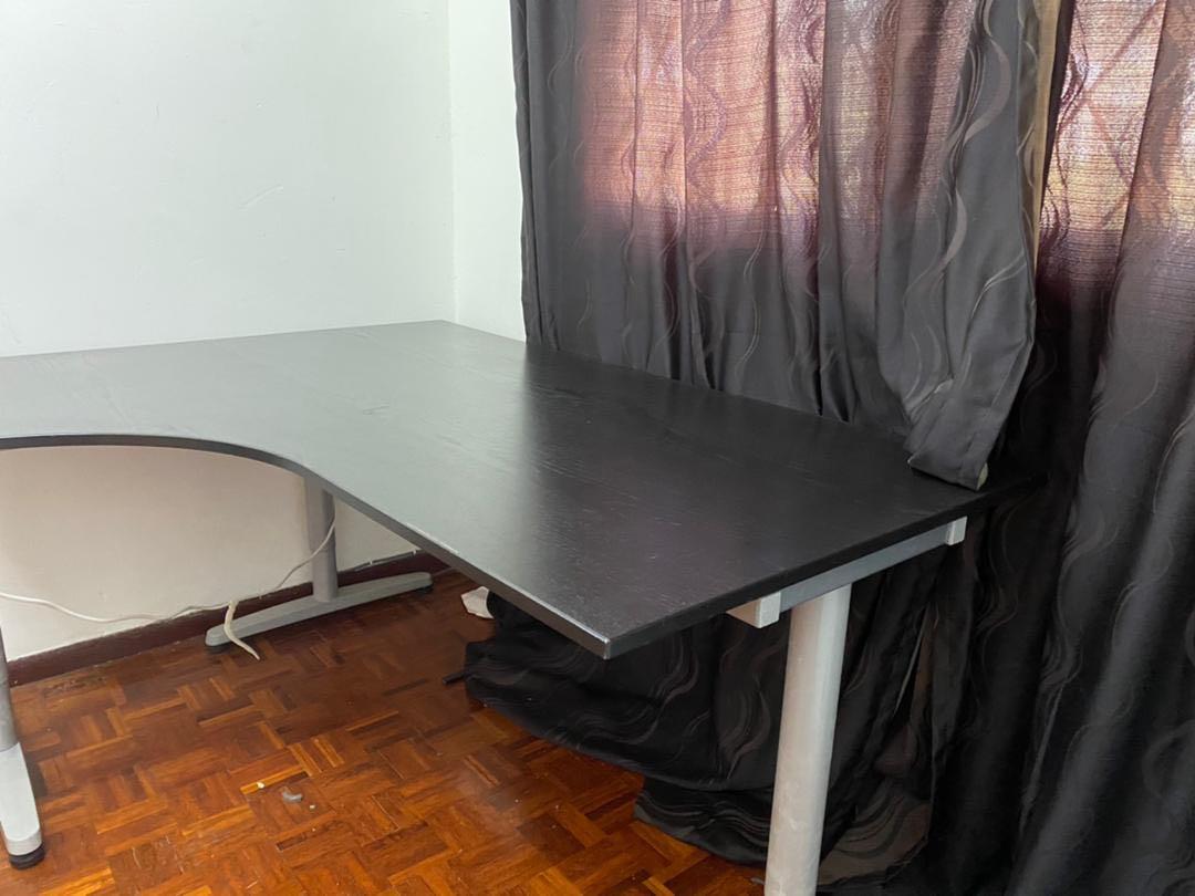 IKEA Galant Corner Office Desk, Furniture & Home Living, Furniture ...