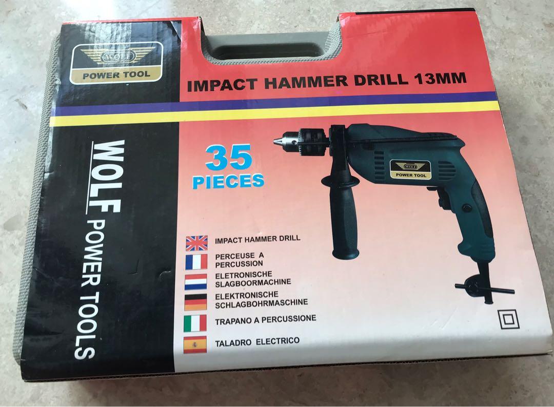 Impact Hammer Drill Set, Furniture & Home Living, Furniture, Other Home ...
