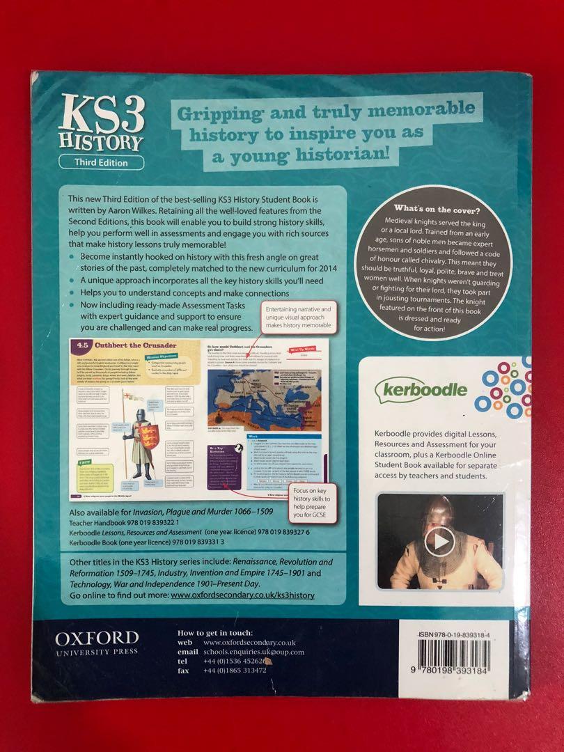 KS3 History Third Edition Textbook Invasion, Plague and Murder, Hobbies ...