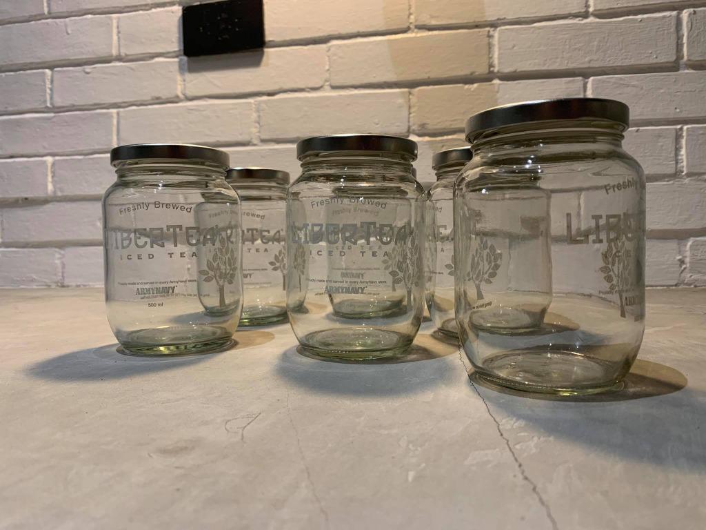 Libertea Iced Tea Glass Jars, Food & Drinks, Beverages on Carousell