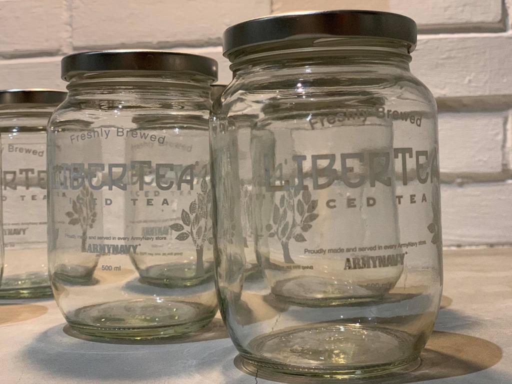 Libertea Iced Tea Glass Jars, Food & Drinks, Beverages on Carousell