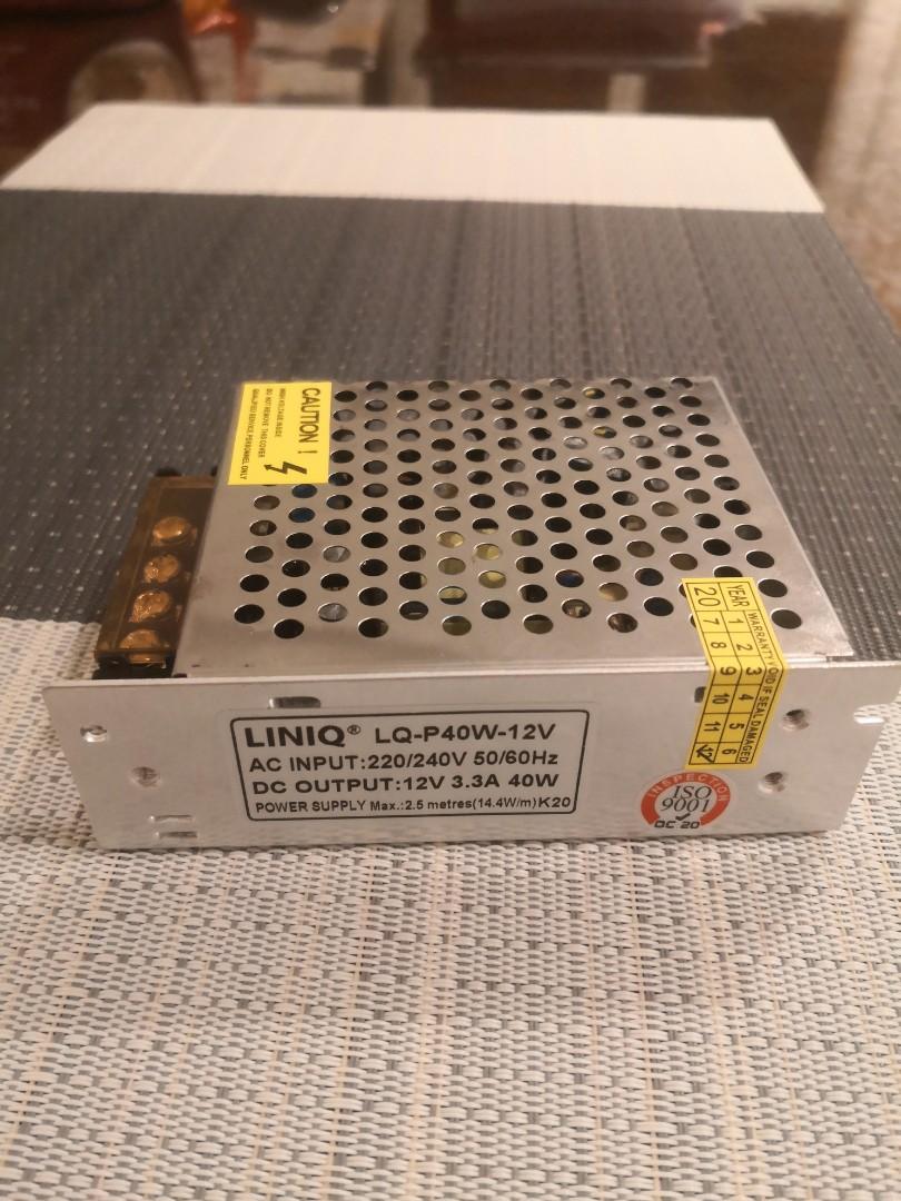 LINQ LQ-P40W-12V LED Driver, Furniture & Home Living, Lighting & Fans ...