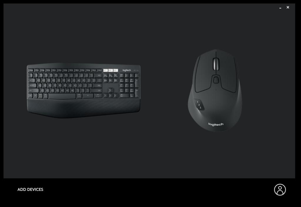 Logitech MK850 and Logitech M720 wireless keyboard and wireless mouse ...