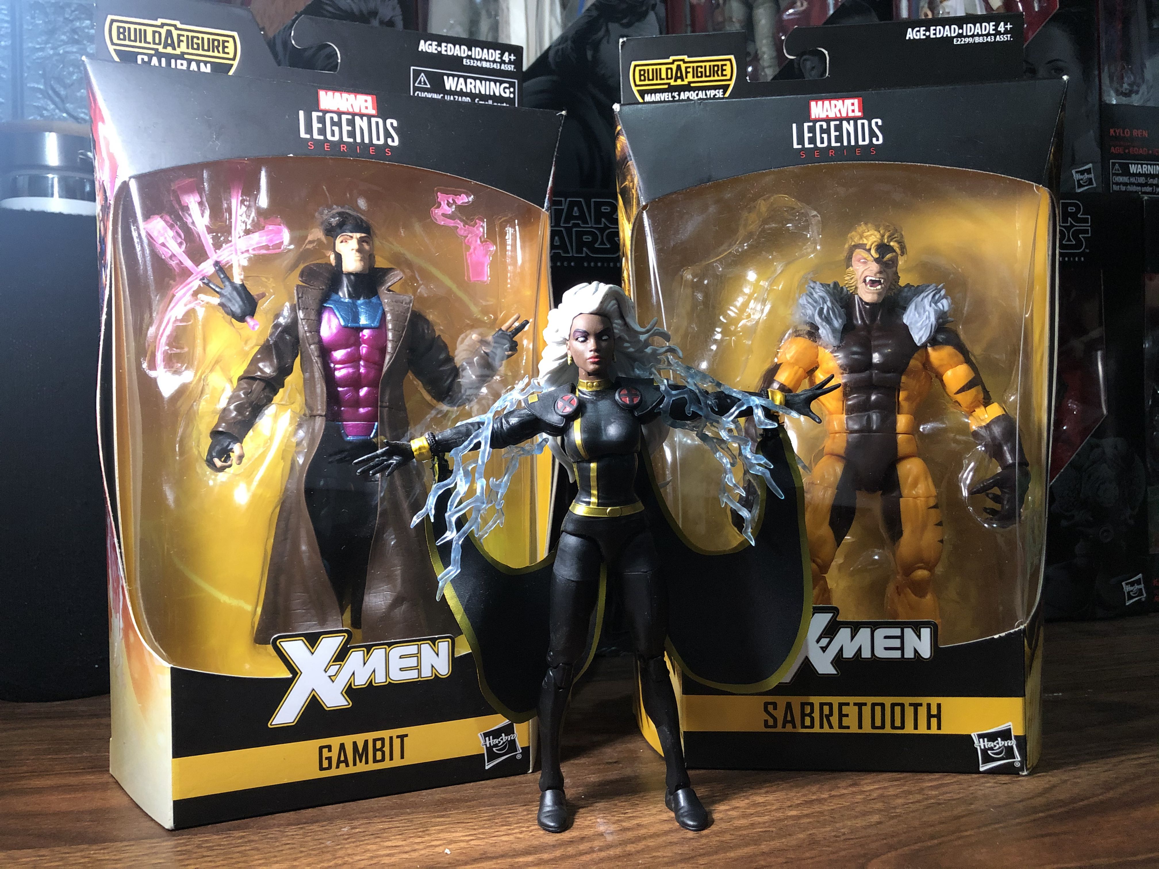 Marvel Legends Sabertooth, Gambit and Black Storm, Hobbies & Toys, Toys ...