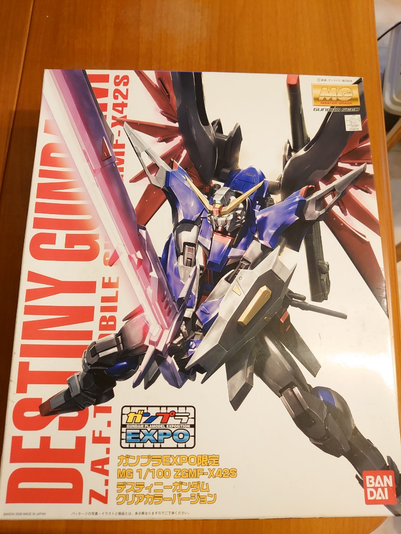 MG destiny gundam 限定 透明 特別版 命運 高達模型, 興趣及遊戲, 玩具 & 遊戲類 - Carousell