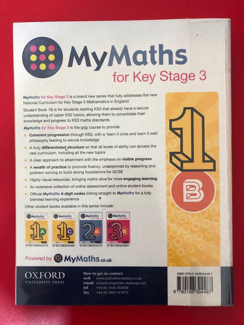 MyMaths for Key Stage 3 Student Book 1B, Hobbies & Toys, Books ...