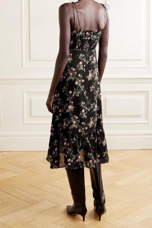 Nadine Pattern Midi Corset Dress, Women's Fashion, Dresses & Sets ...