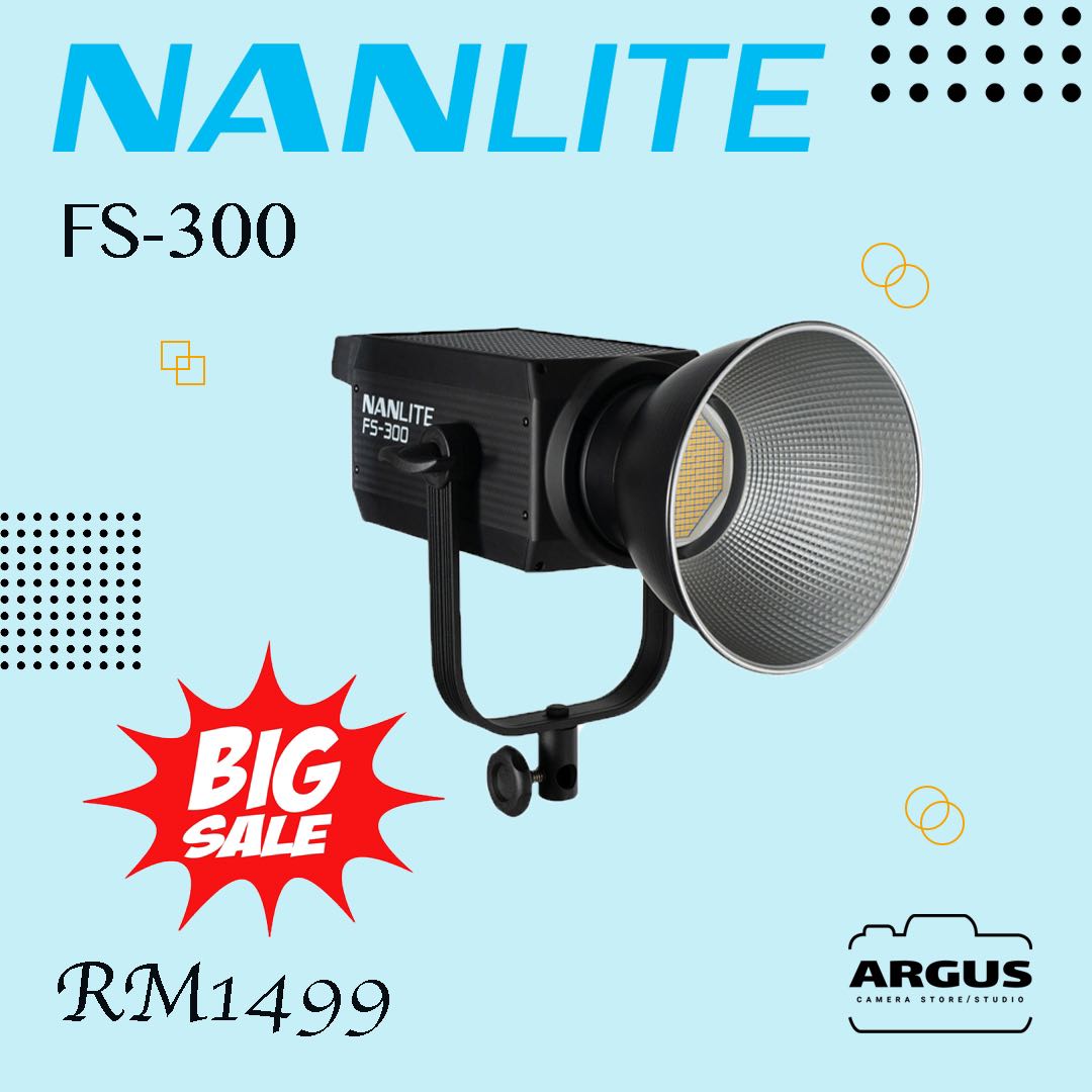 Nanlite FS 300 LED AC MONOLIGHT, Photography, Photography Accessories ...