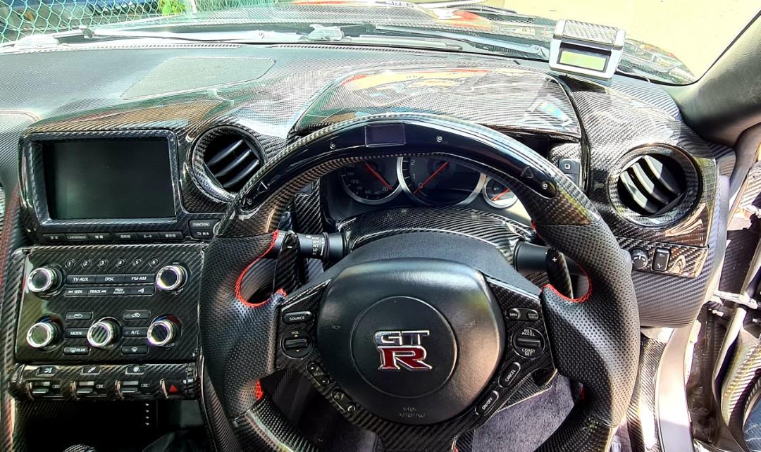 Nissan GTR R35 Carbon Fiber Full Interior Dashboard, Car Accessories ...