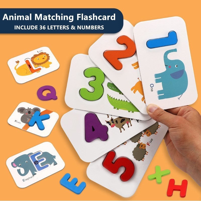 Number and Alphabet matching card set, Hobbies & Toys, Toys & Games on ...