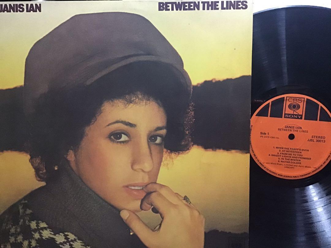 LP Janis Ian - Between The Lines VINYL RECORD Anubis Piring Hitam Pop ...