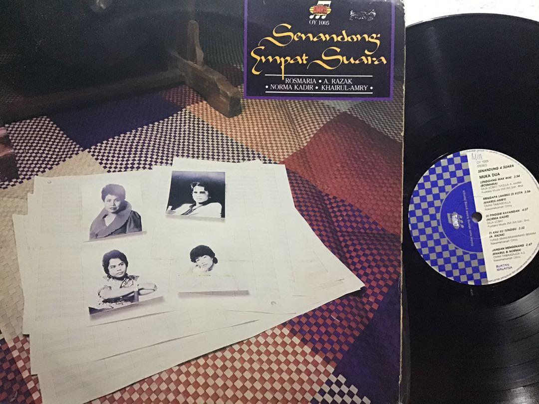 LP Senandung Empat Suara VINYL RECORD Anubis Piring Hitam Melayu Malay ...