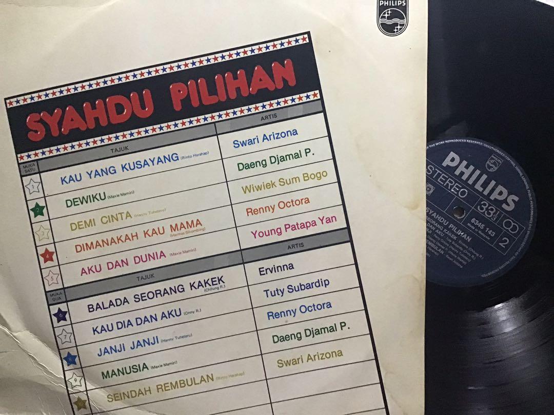 LP Syahdu Pilihan VINYL RECORD Anubis Piring Hitam Melayu Malay Record ...