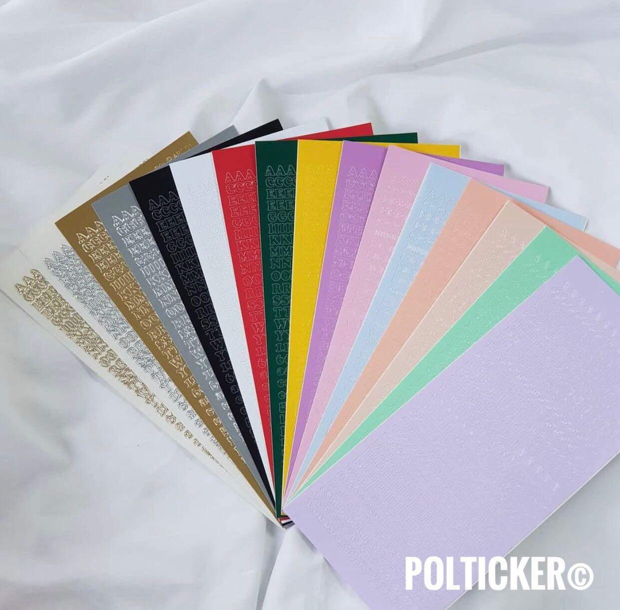 POLTICKER 6mm alphabet stickers (tags: kpop anime polco bullet journal ...