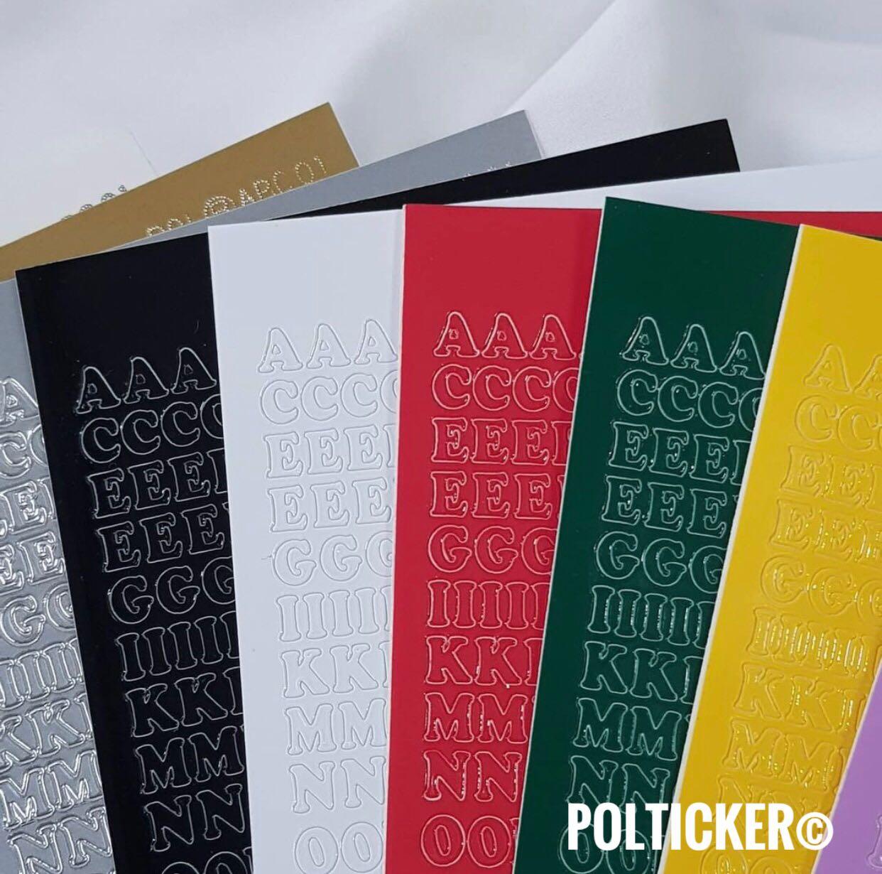 POLTICKER 6mm alphabet stickers (tags: kpop anime polco bullet journal ...