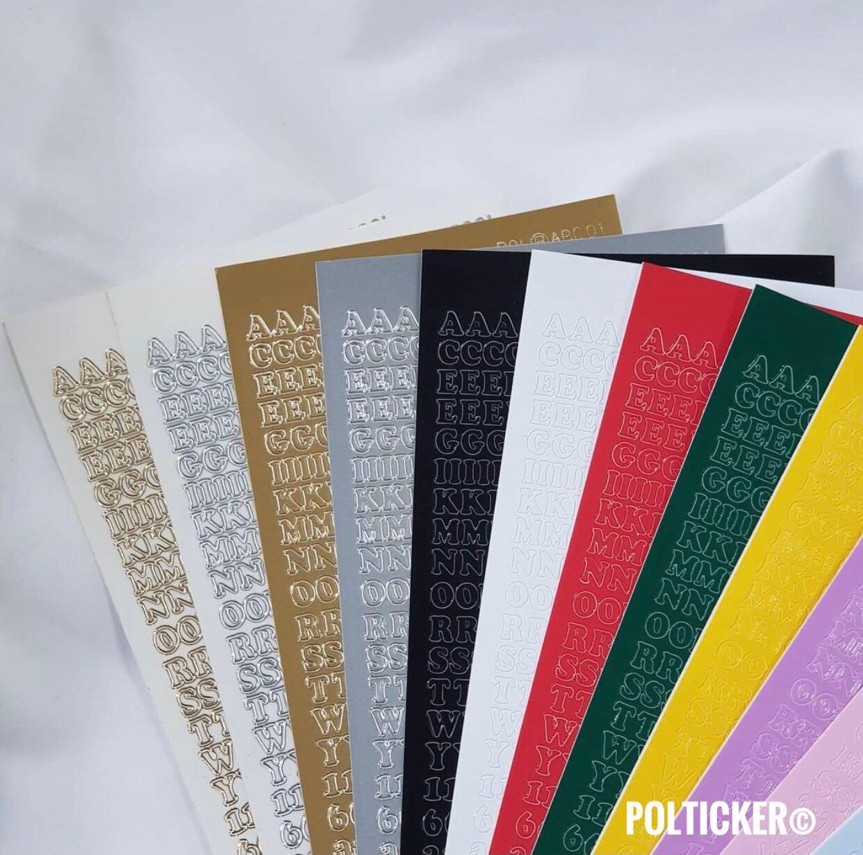 POLTICKER 6mm alphabet stickers (tags: kpop anime polco bullet journal ...