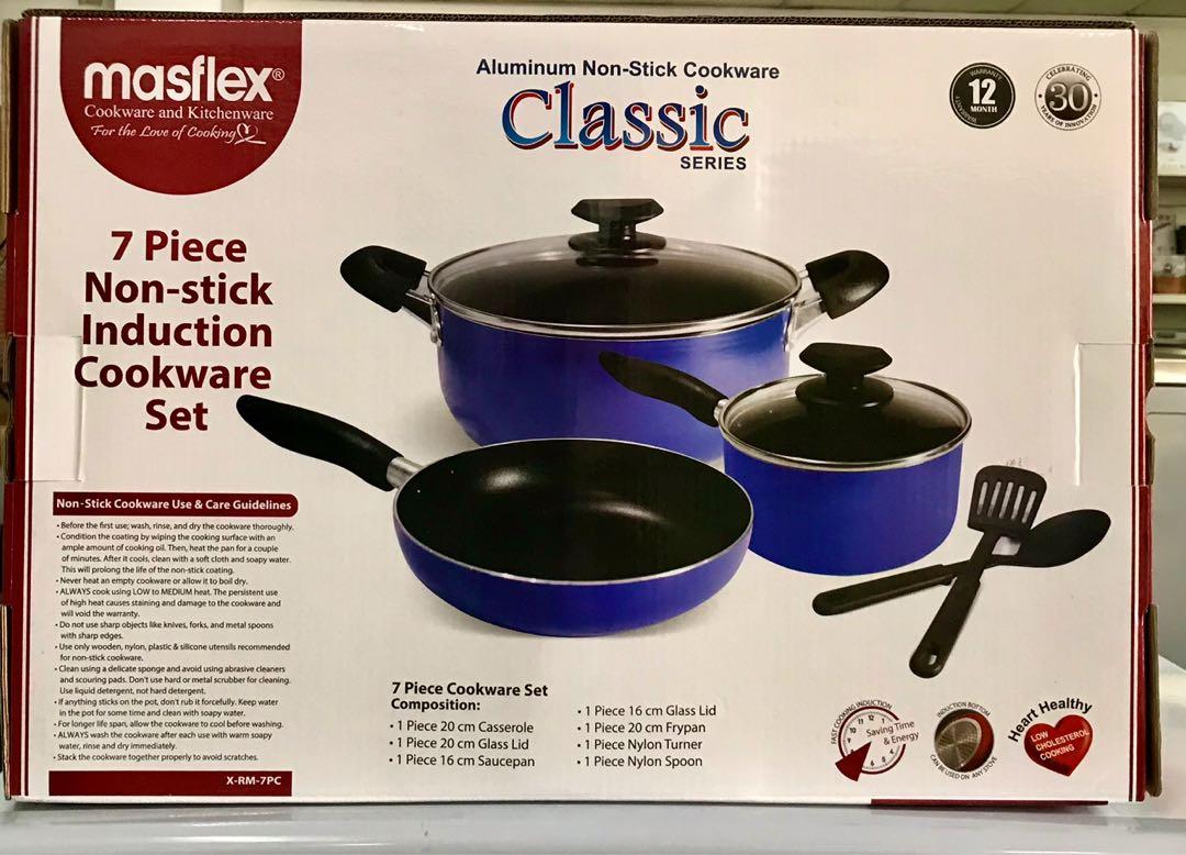 SALE‼️ Masflex 7-pc Aluminum Induction Cookware Set, TV & Home ...