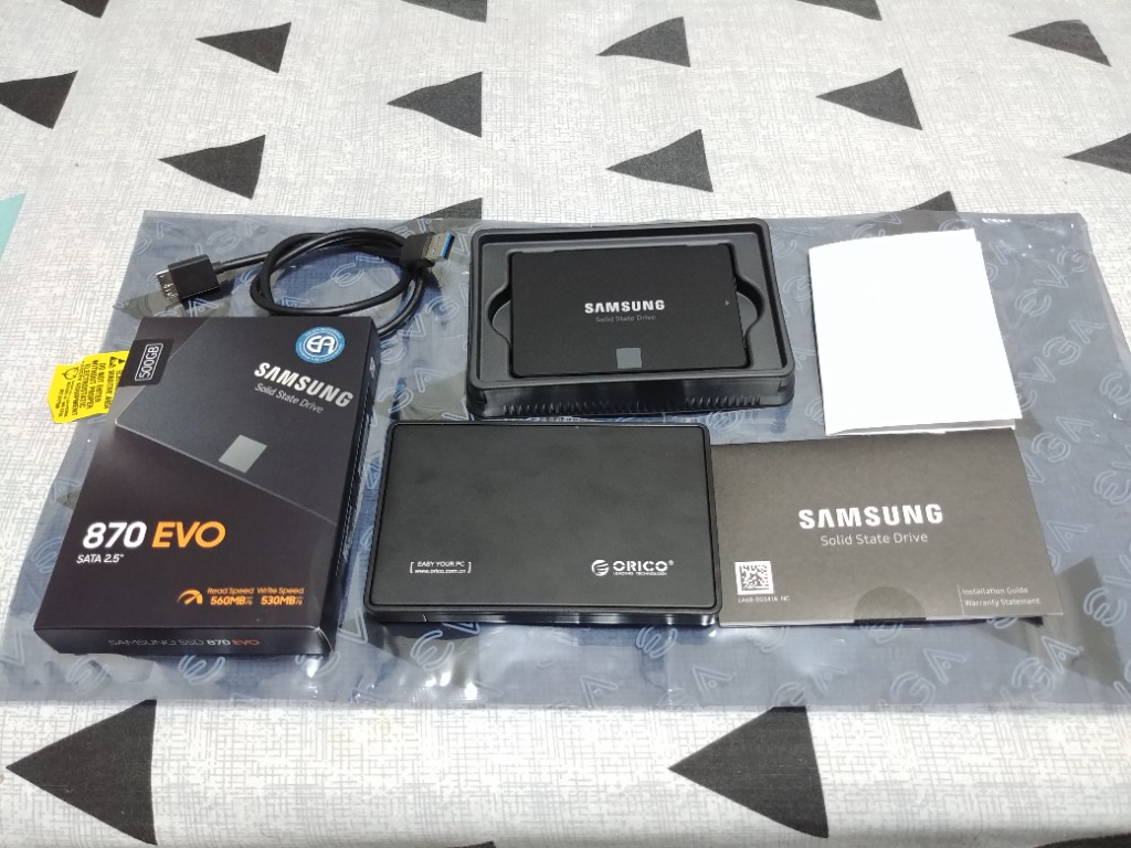 Samsung 870 EVO 500GB 2.5 Inch + enclosure ( local warranty , low ...