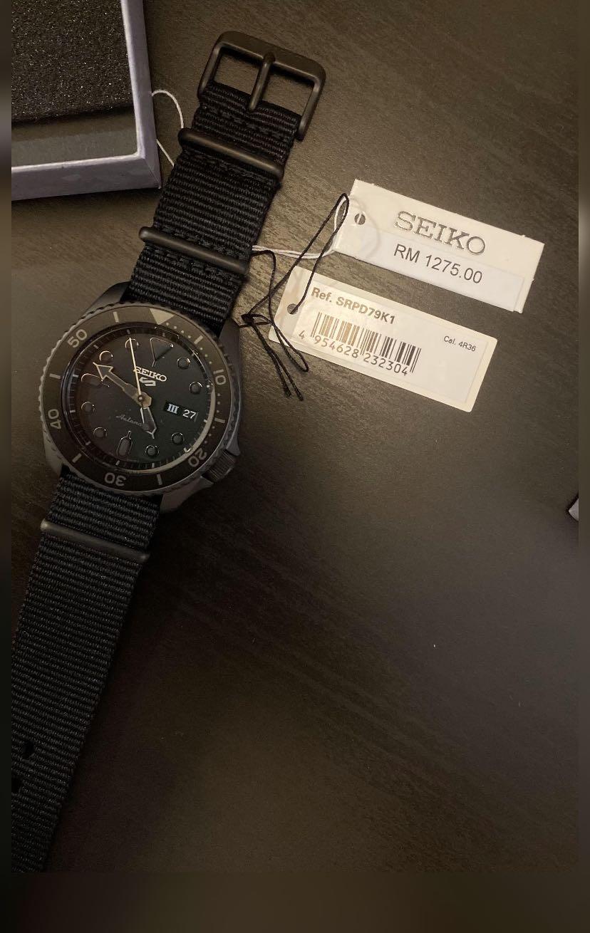 Seiko black SRPD79K1 superman, Men's Fashion, Watches & Accessories ...