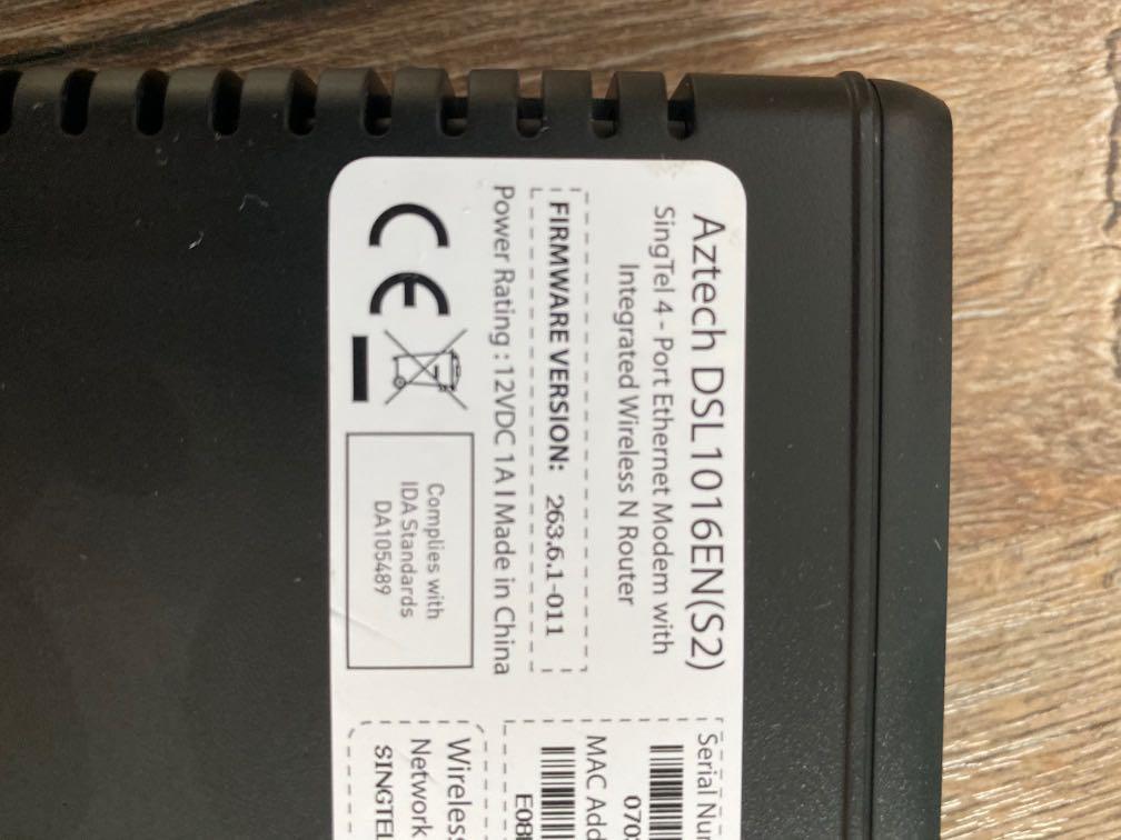 Singtel modem with integrated router, Computers & Tech, Parts ...