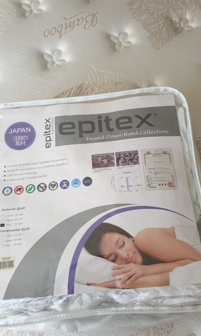 Summer quilt (king size) Epitex, Furniture & Home Living, Bedding ...