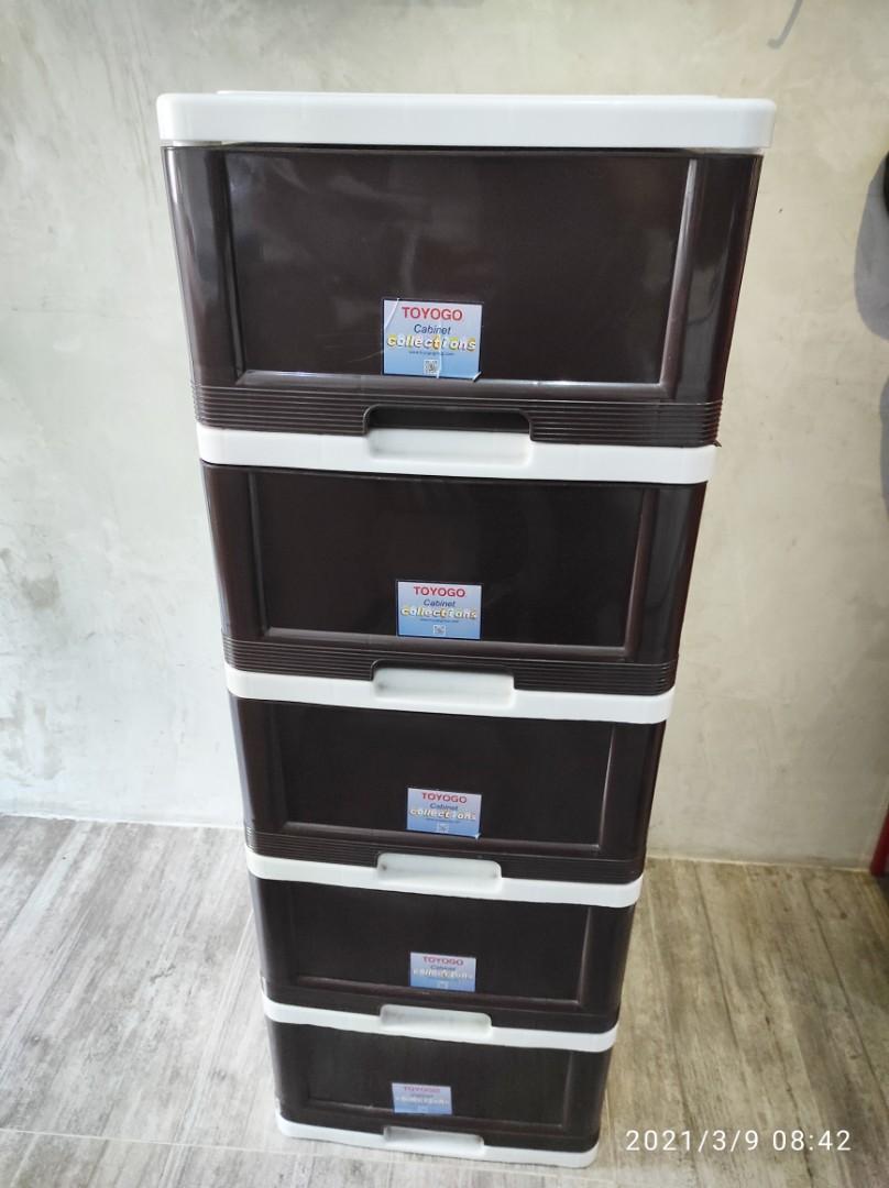 Toyogo 5 tiers drawer, Furniture & Home Living, Home Improvement ...
