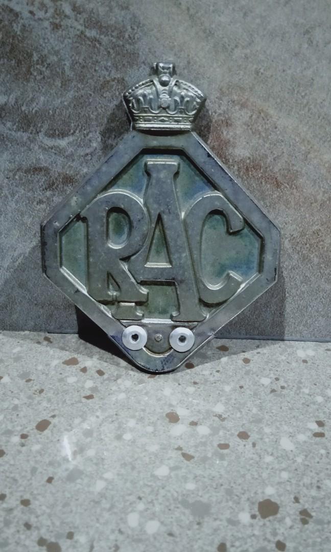 Vintage RAC car badge with bracket, Hobbies & Toys, Collectibles ...