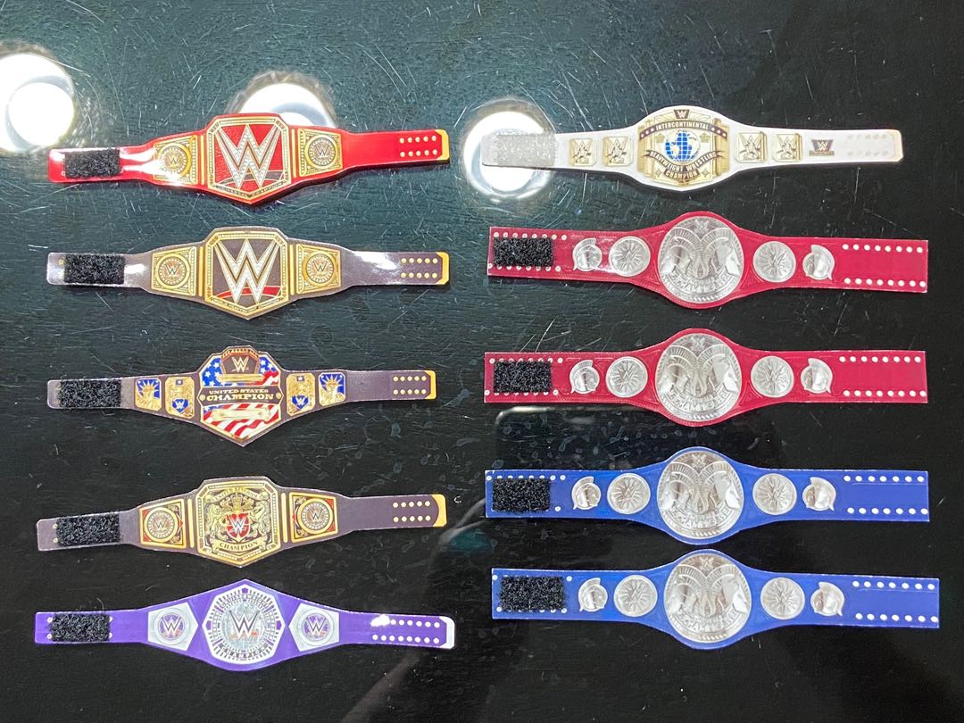 WWE Mattel Custom Universal, US, Intercontinental, Cruiserweight, Tag ...