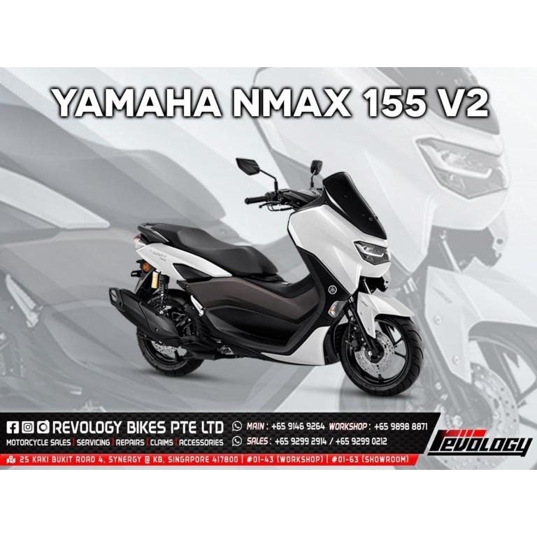YAMAHA NMAX 155 V2 2020 MILKY WHITE FOR SALE, Motorcycles, Motorcycles ...
