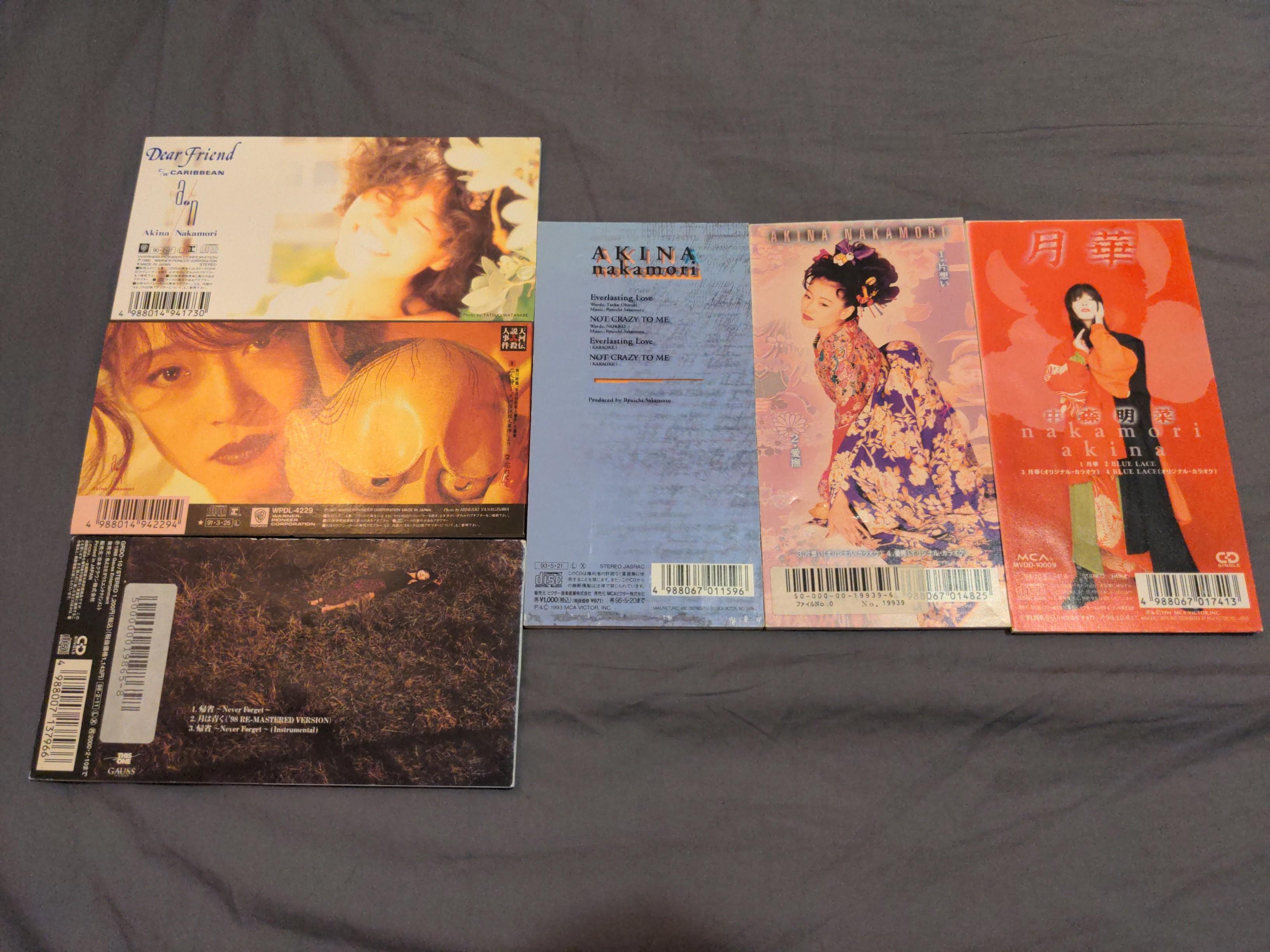 [日版] 中森明菜 8cm CD 單曲細碟 共6盤 (不散賣), 興趣及遊戲, 音樂、樂器 & 配件, 音樂與媒體 - CD 及 DVD - Carousell