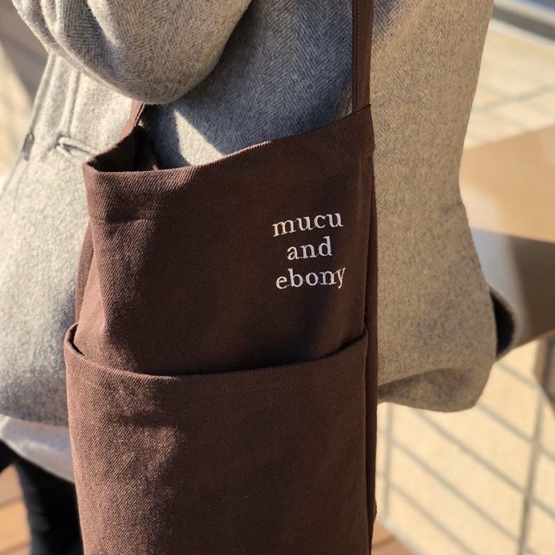 (最後降價)二手近全新 MEMI韓國代購 Mucu and Ebony (M.A.E) Baguette Bag 帆布袋, 她的時尚, 包包 ...