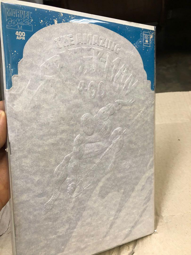 Amazing Spider Man Issue 400 Marvel Comics Embossed Gray Overlay Cover ...